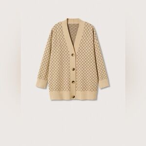 Mango | Sweaters | Mango Geometric Print Knit Cardigan And Pants Set ...